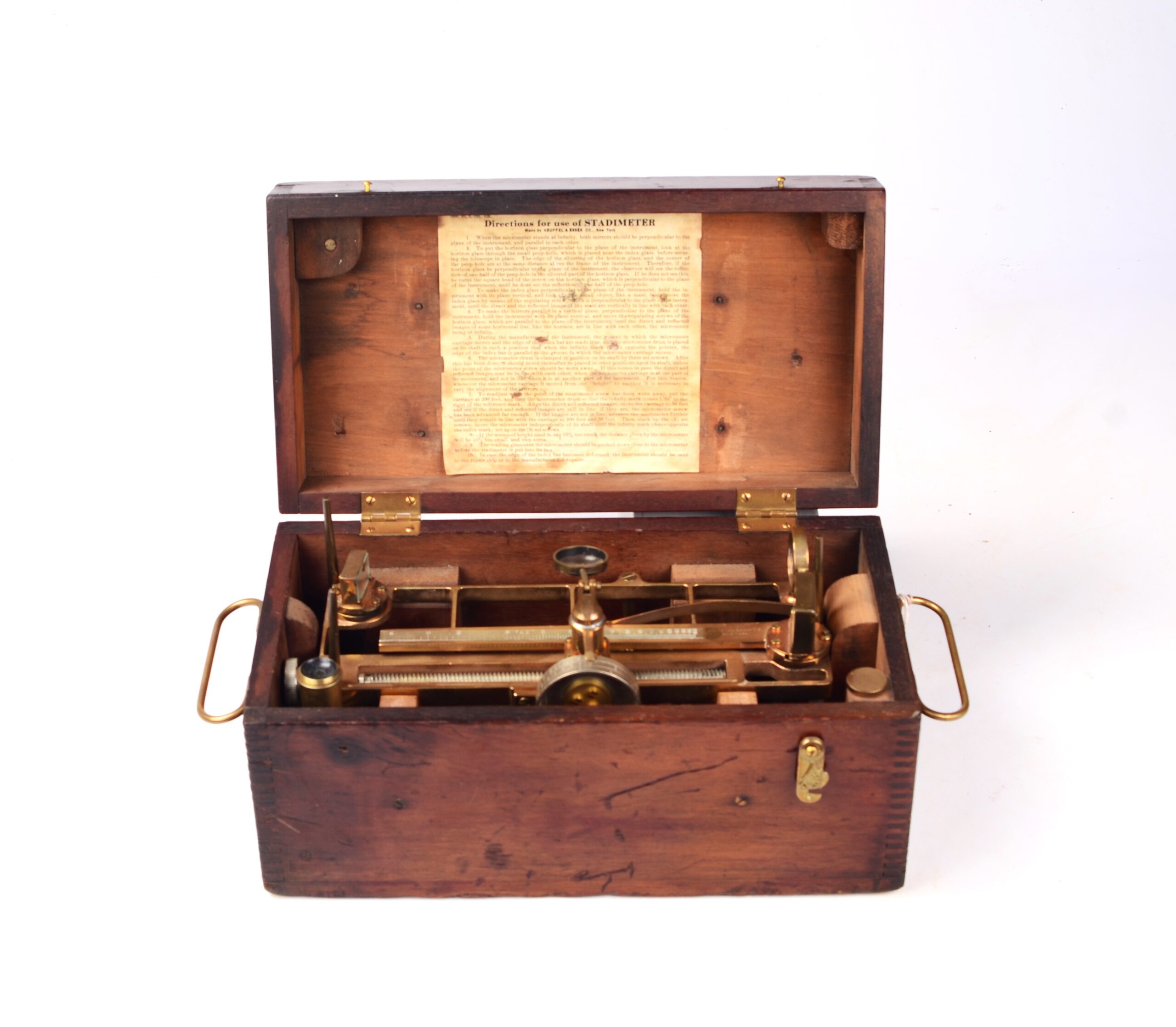 Early brass Stadimeter, WWI era – Keuffel & Esser Co, New York, 1918 ...